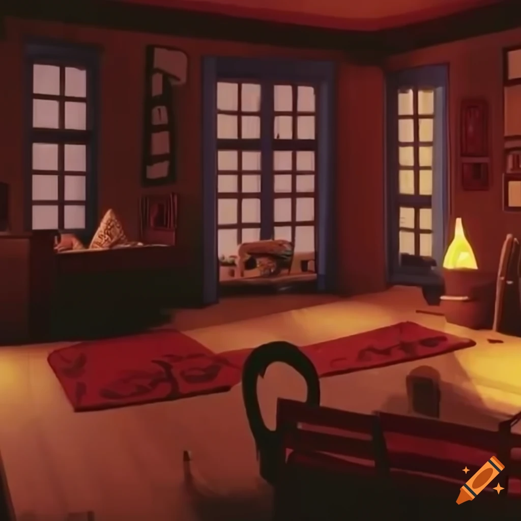 Cartton 90s Style Living Room 90s Style Animated Platforming Delivered