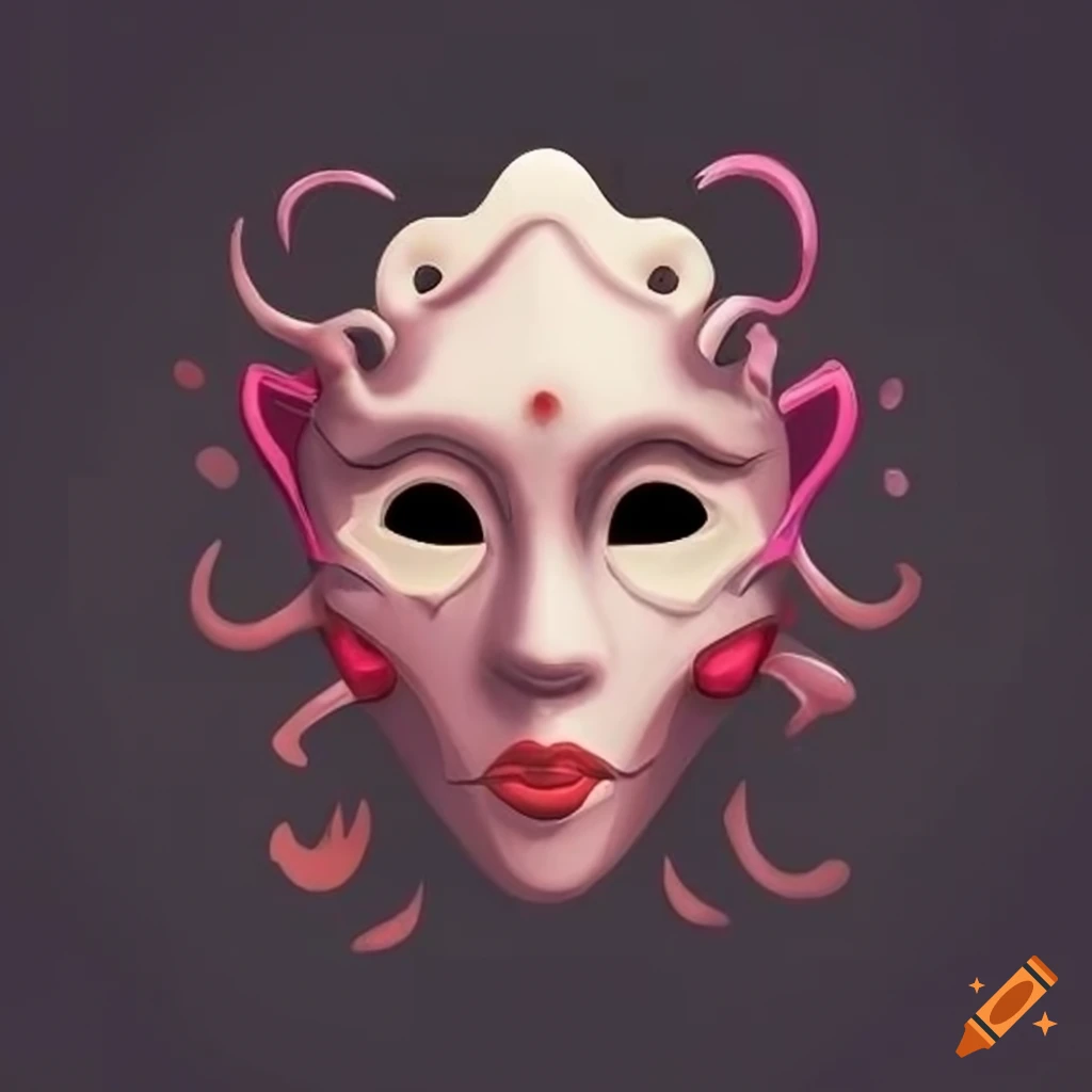 Stylized mask design on Craiyon