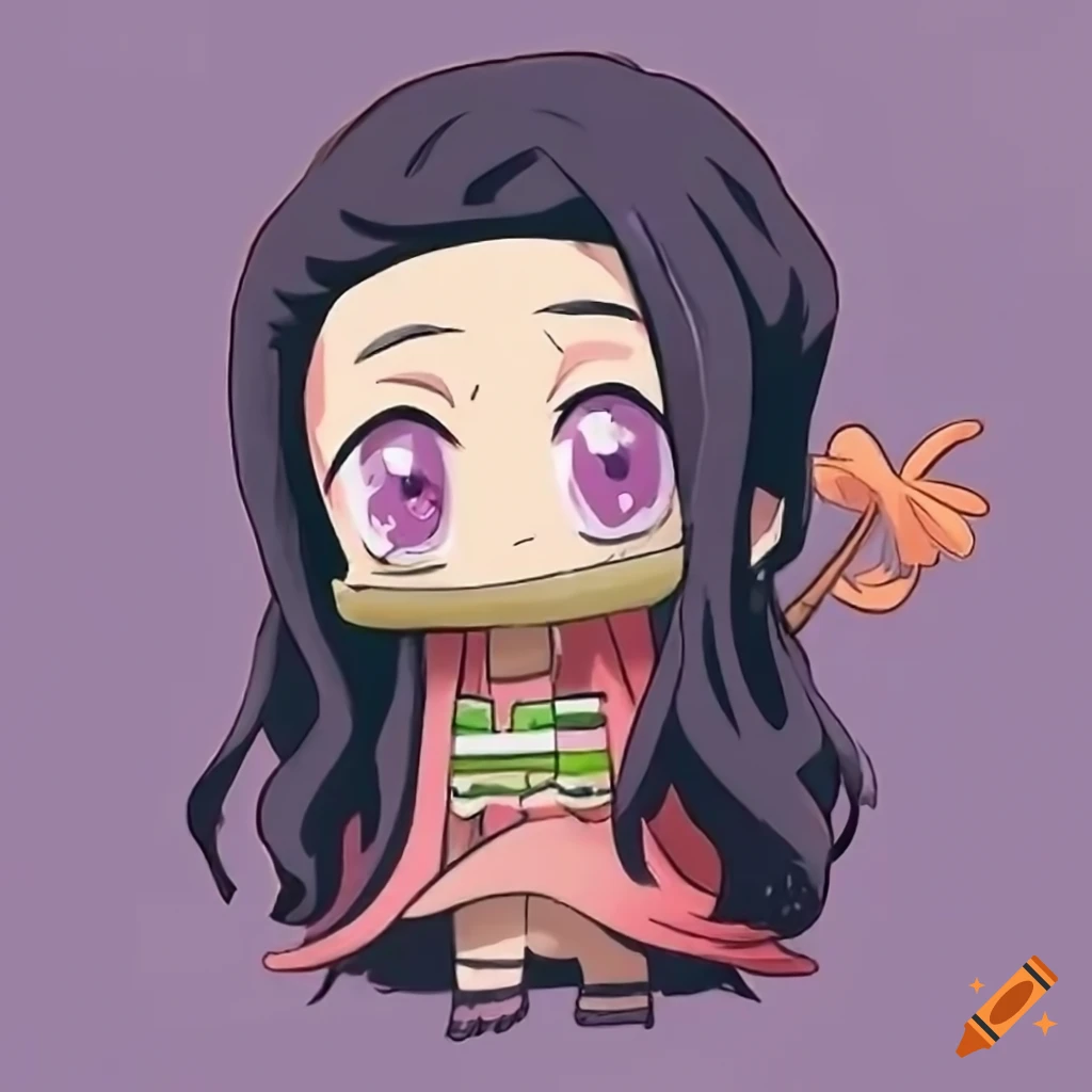 Nezuko chibi style on Craiyon