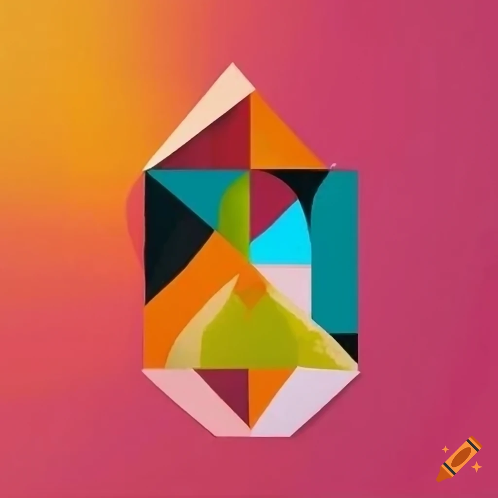 Picasso type art work with stong colors and geometric shapes, Wall-to ...