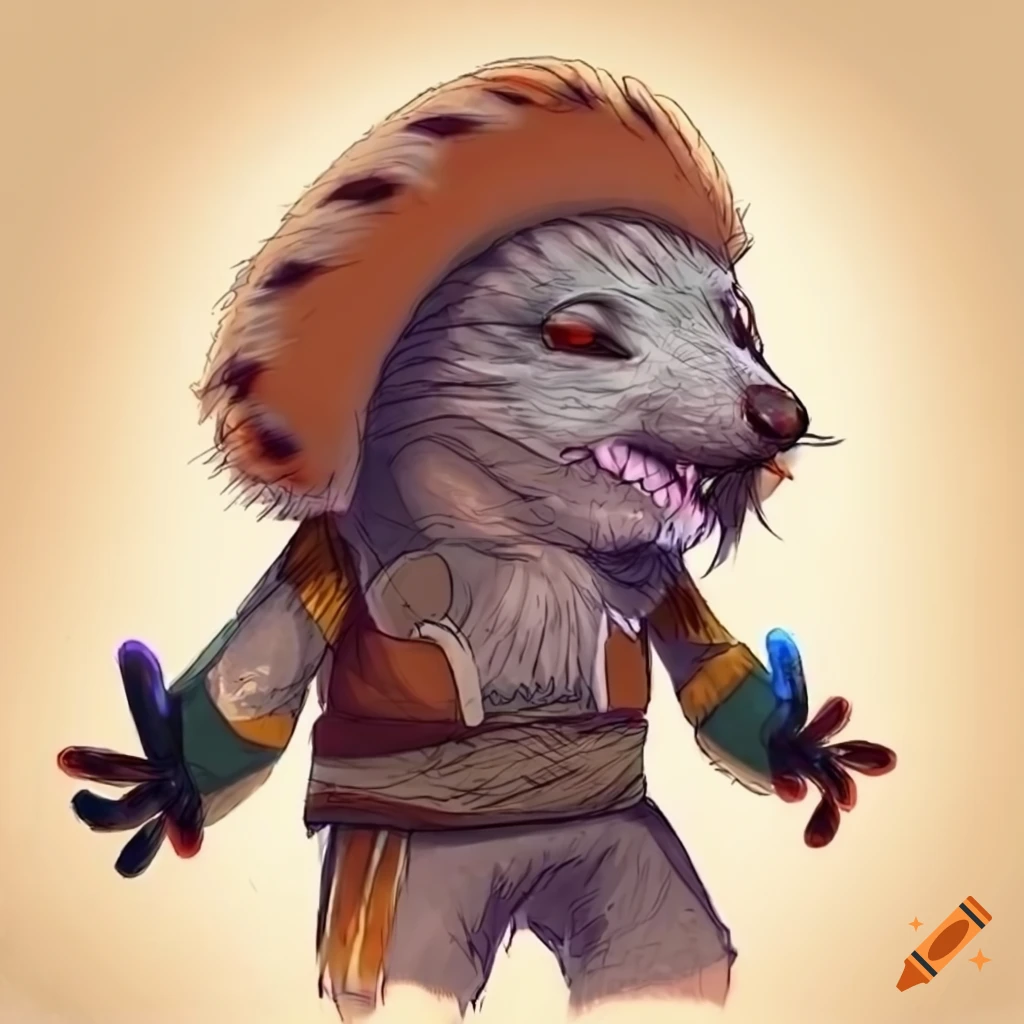 4. Lemming: Prompt: Develop an anthropomorphic humanoid lemming ...