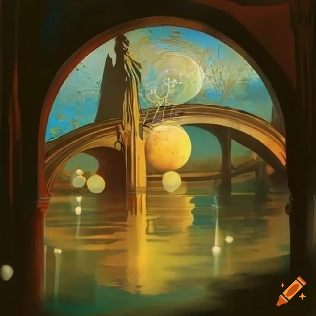 Arches, Bridges, Glowing orbs, bubbles, Gardens, Fountains, Dandelion ...