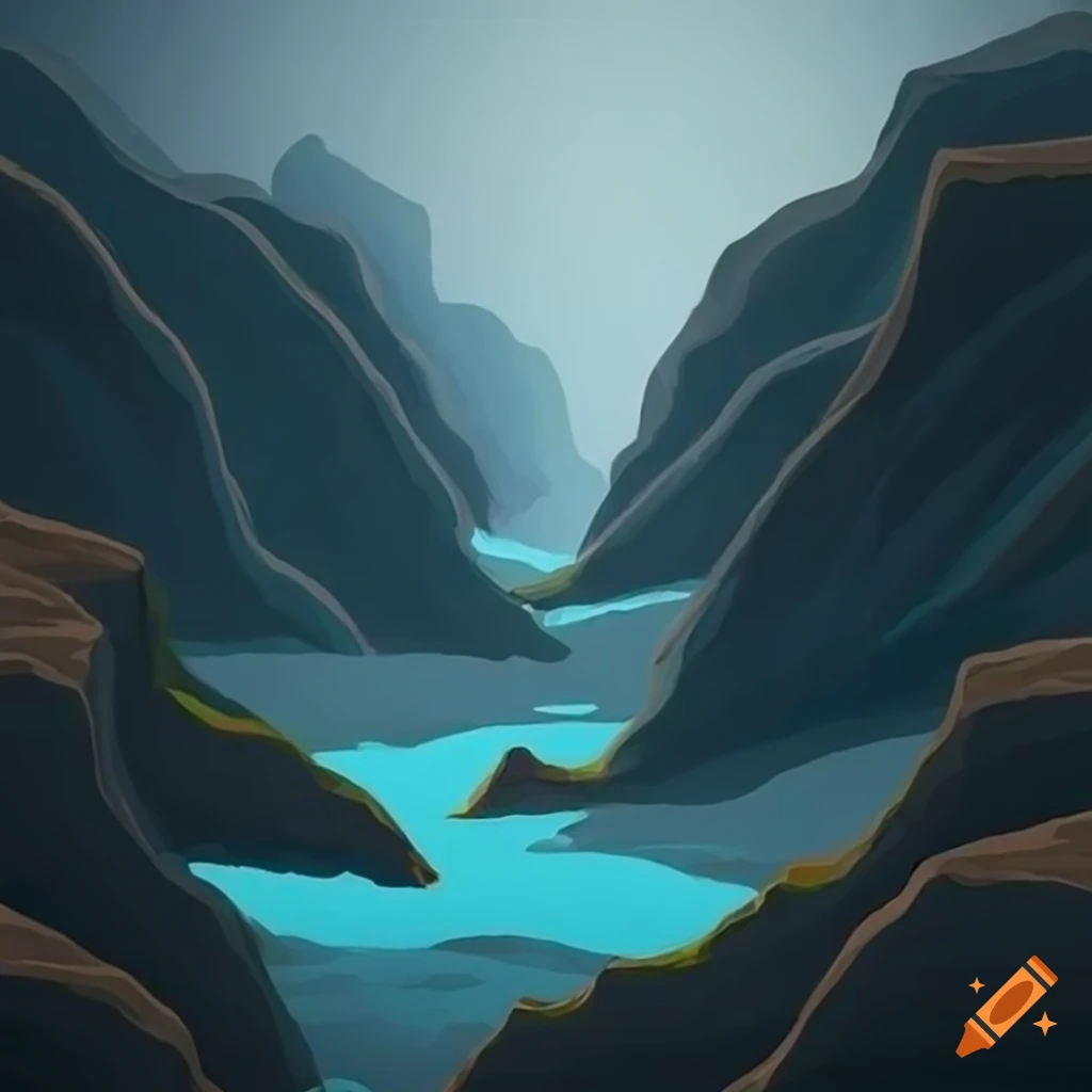 Isometric sandstone world map down birdseye view A Masterful Oil ...