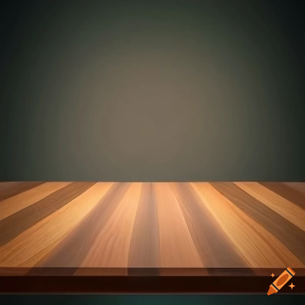 Generate a beautiful background image with a table placed extremely ...