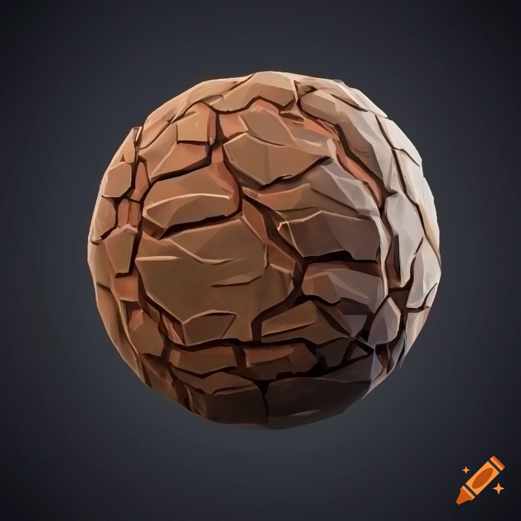 Rock stylized texture videogame