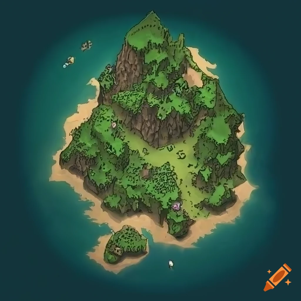 Fantasy map from above map aerial memorabilia top isometric for a ...