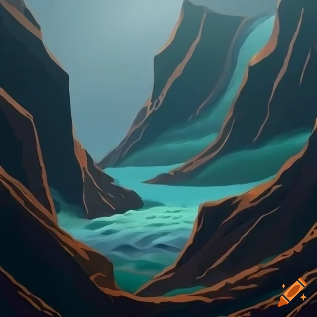 Isometric sandstone world map down birdseye view A Masterful Oil ...