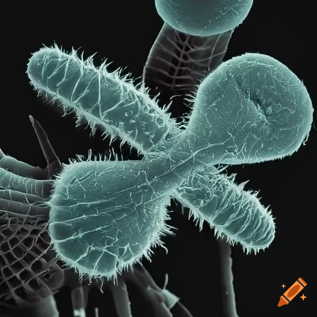 Many insect hairy wings many legs raster electron microscope photo ...