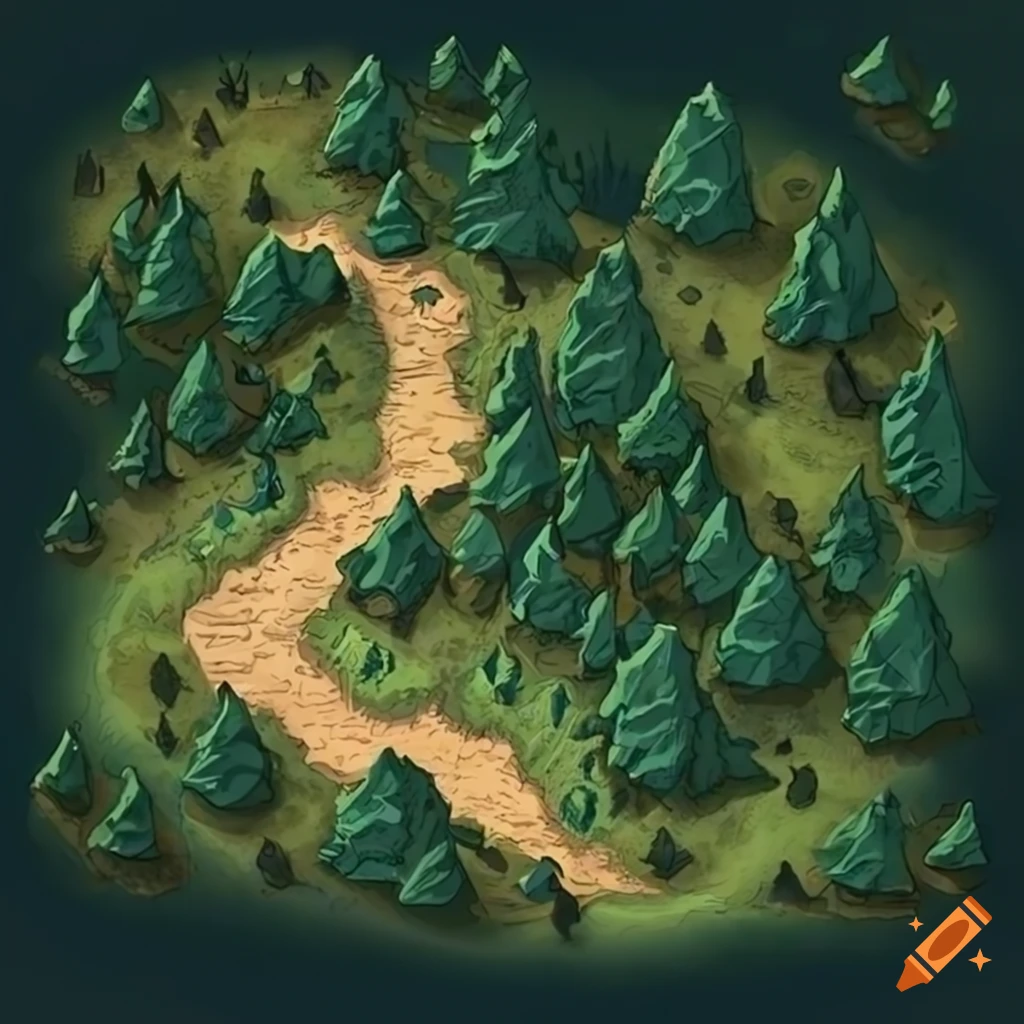 Fantasy map from above map aerial memorabilia top isometric for a ...