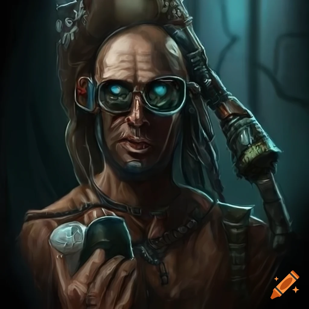 Dark fantasy british navy inspired cyborg pirate with cybernetic limbs ...