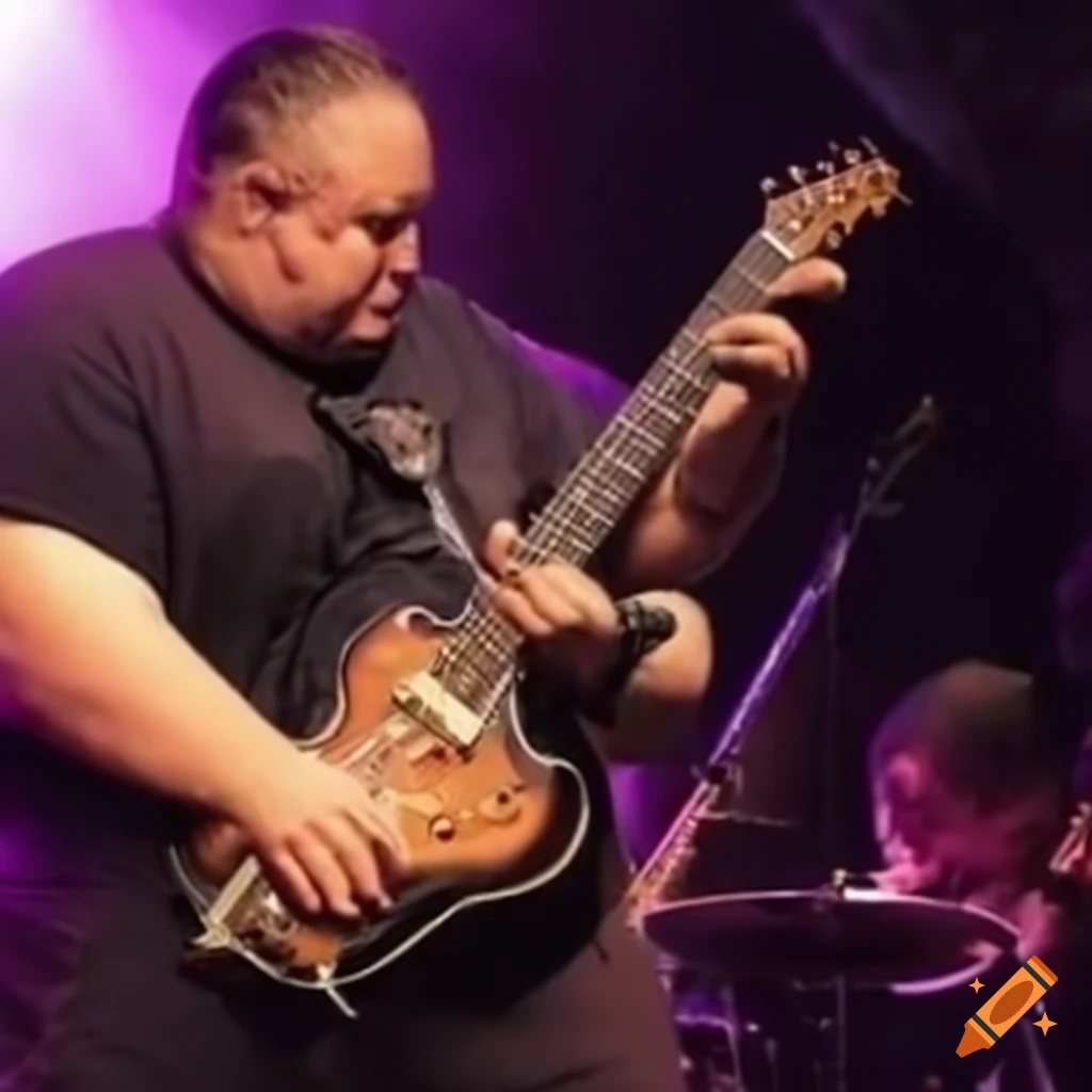 A obese degenerate rock musician. no shave for 2 days