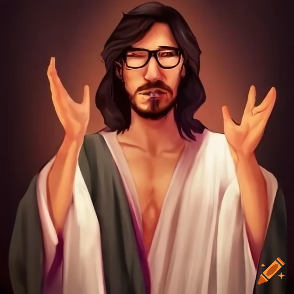 Markiplier with jesus outfit