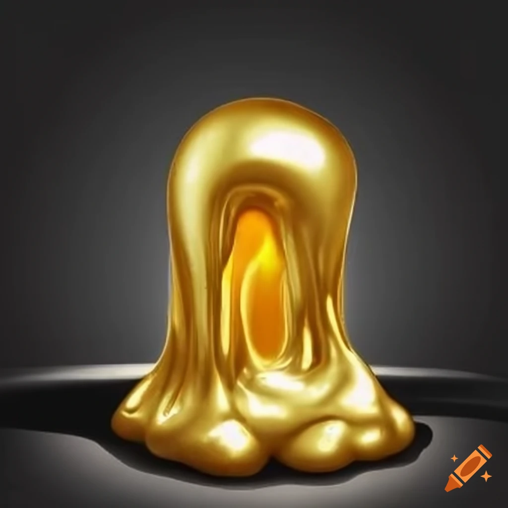 Gold slime mass on Craiyon