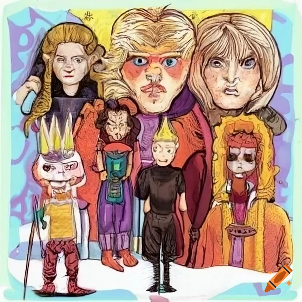 A birthday card with lexx characters on Craiyon