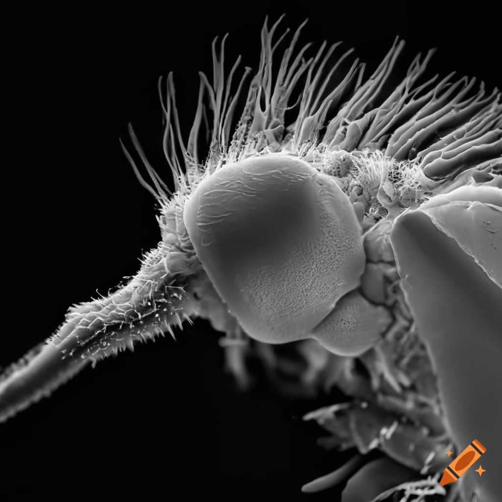 Many insect hairy wings raster electron microscope photo hires ...