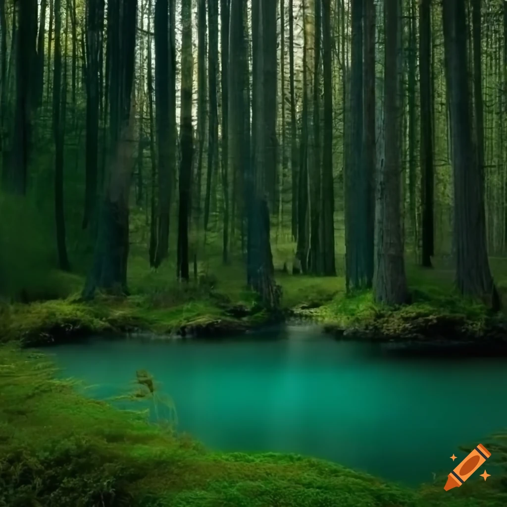 Mega taiga biomes on Craiyon