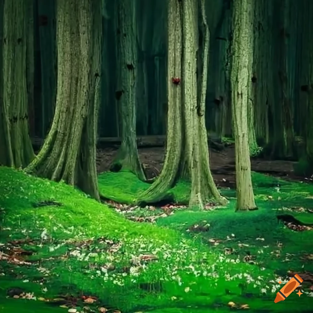 Alien forest day spring