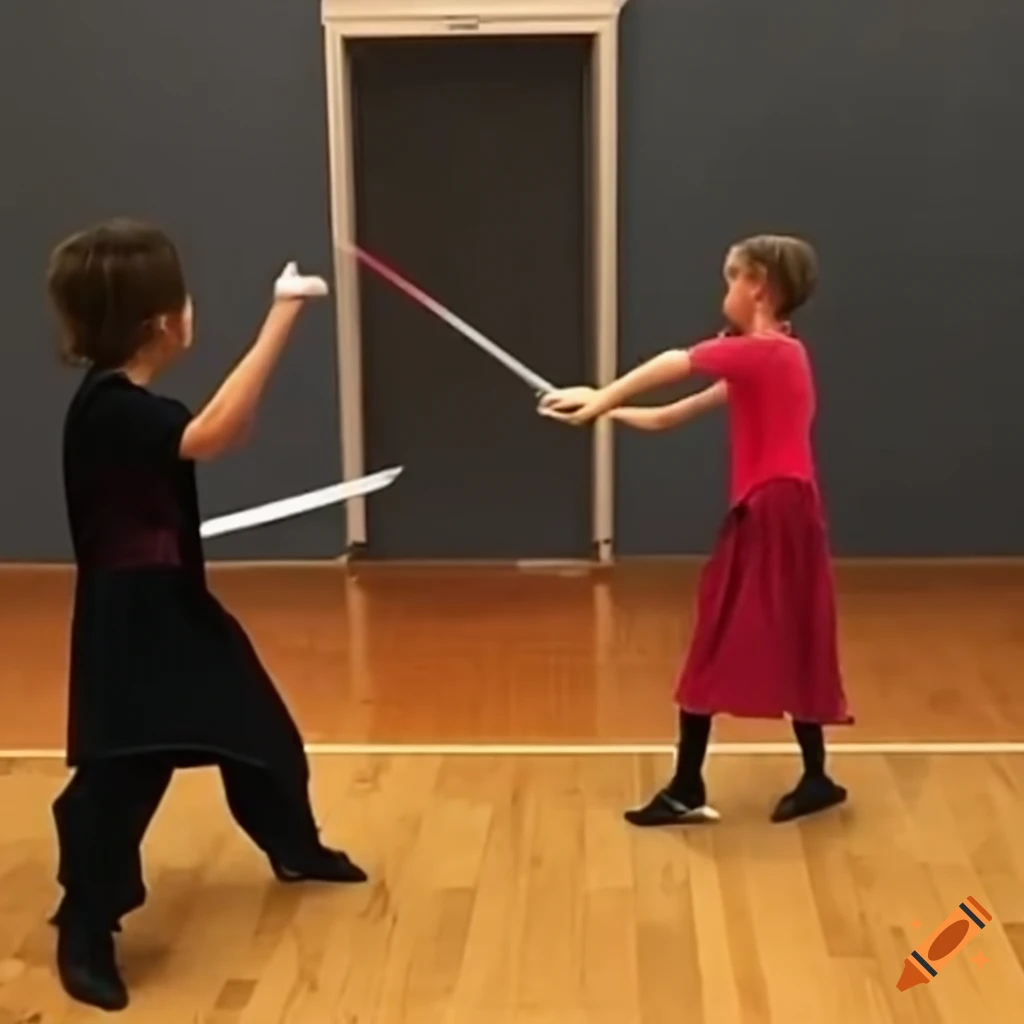Swordplay strategies on Craiyon