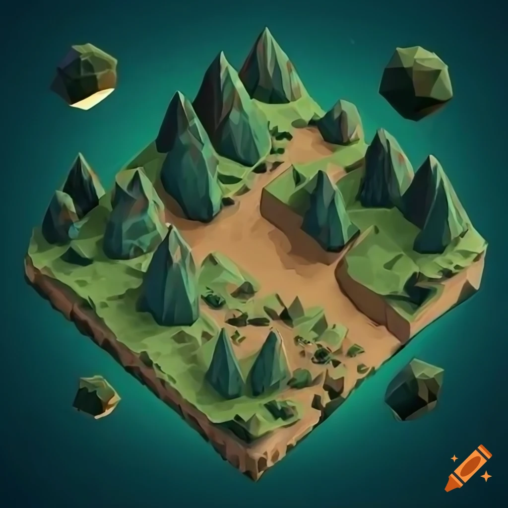 Fantasy map from above map aerial memorabilia top isometric for a ...