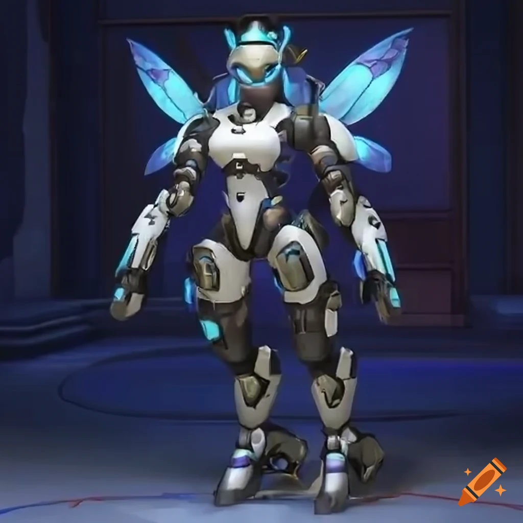 Overwatch 2 fairy mech suit on Craiyon