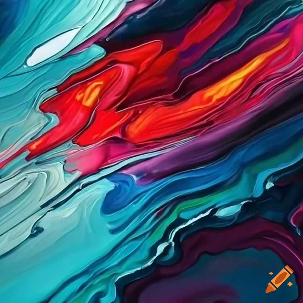 Netflix abstract painting on Craiyon