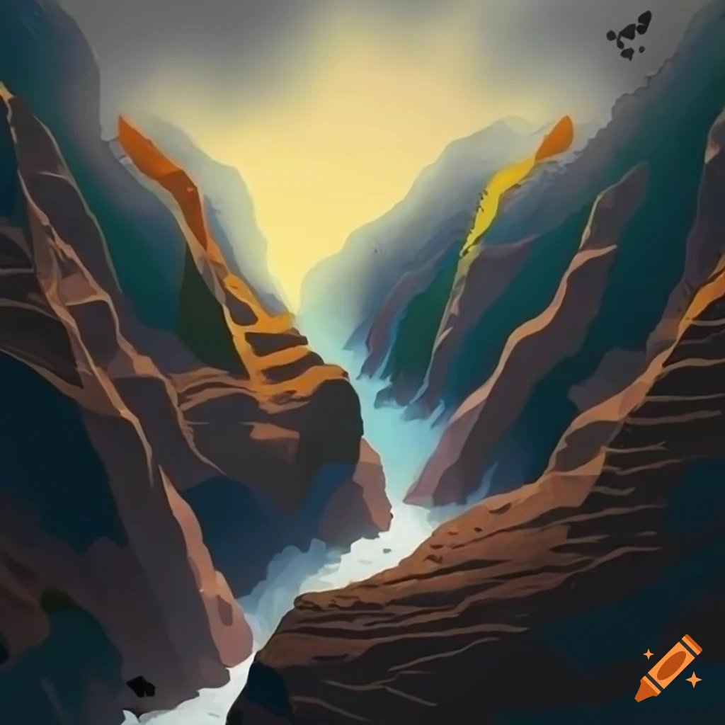 Isometric sandstone world map down birdseye view A Masterful Oil ...