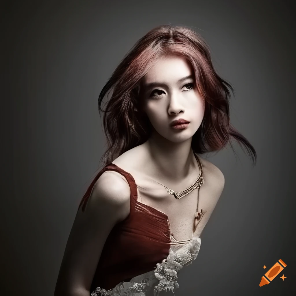 Platon portrait photography asian on Craiyon