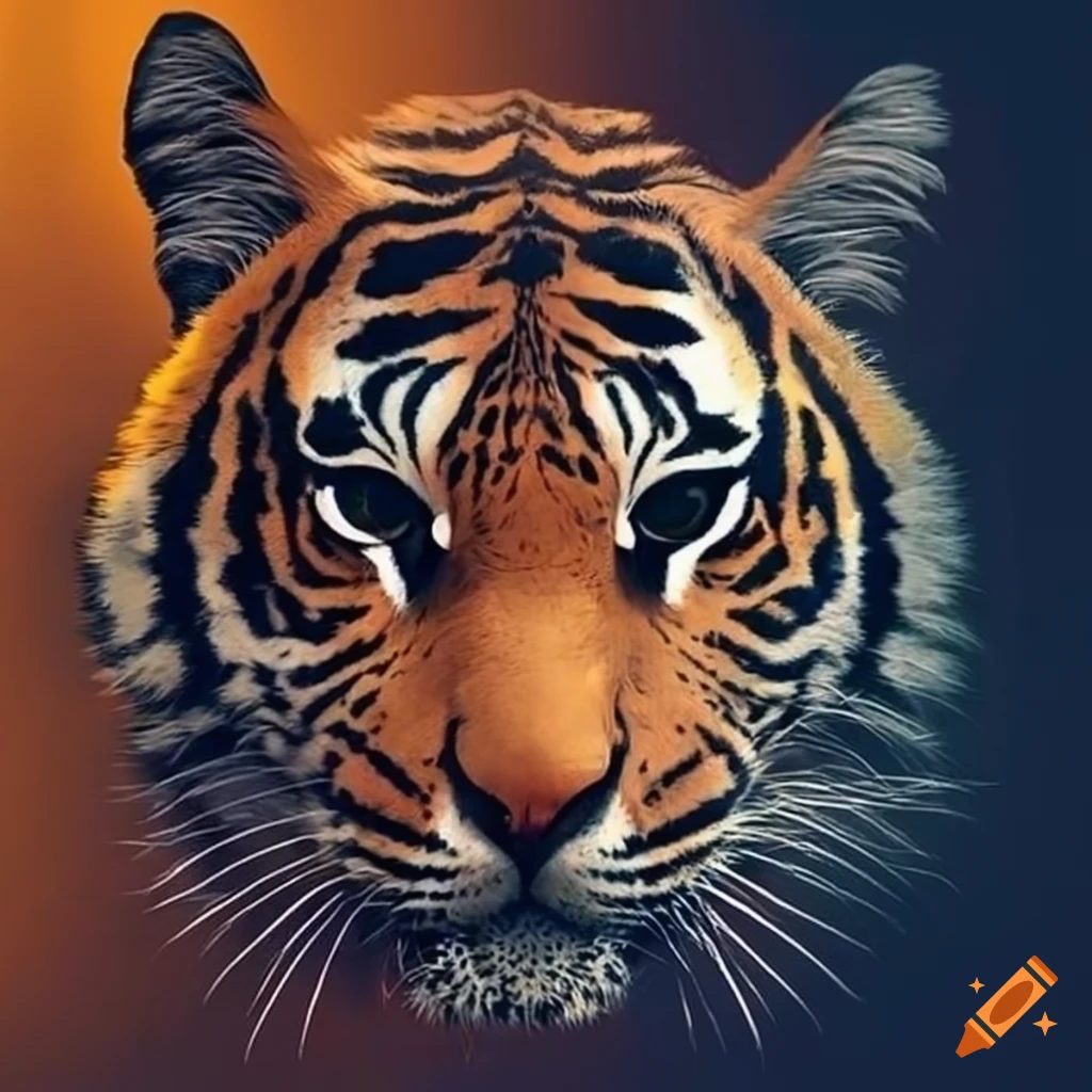 Three surreal tigers