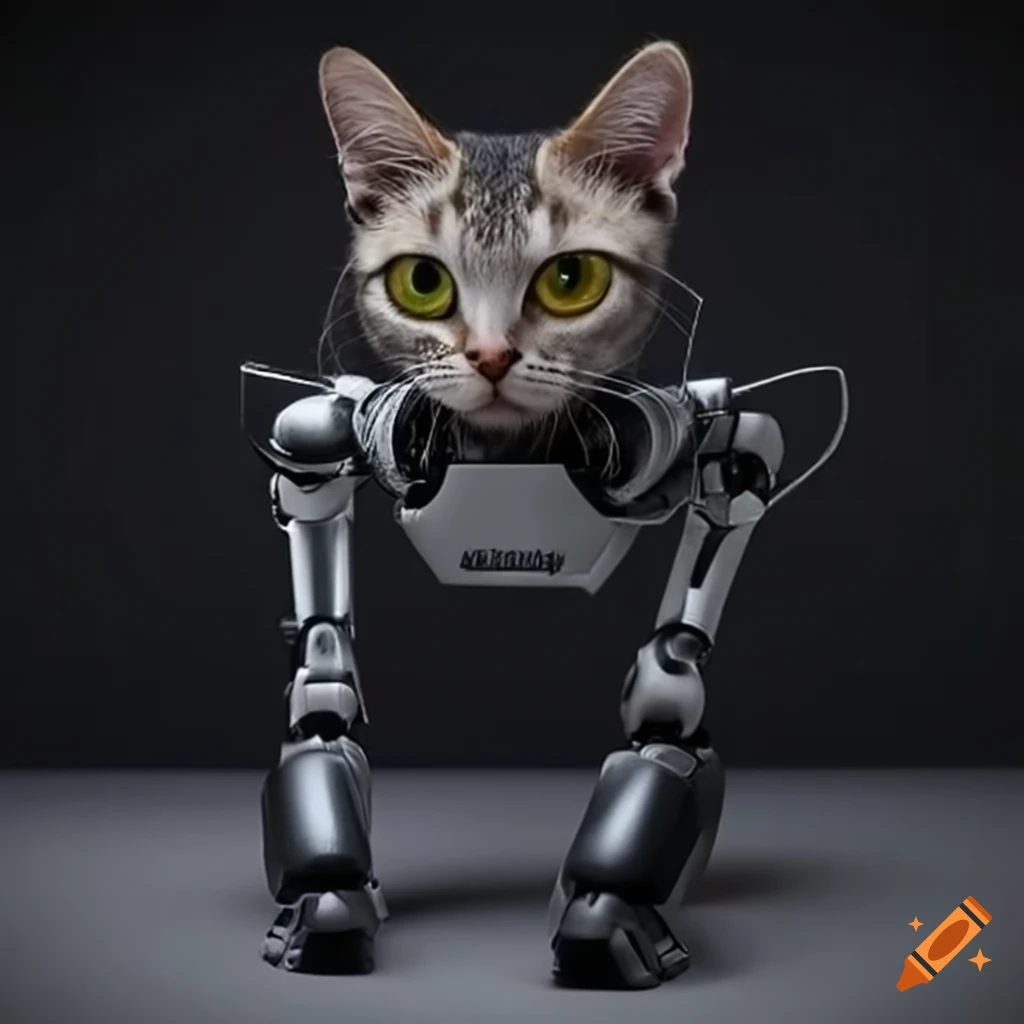 Cat as robot on Craiyon