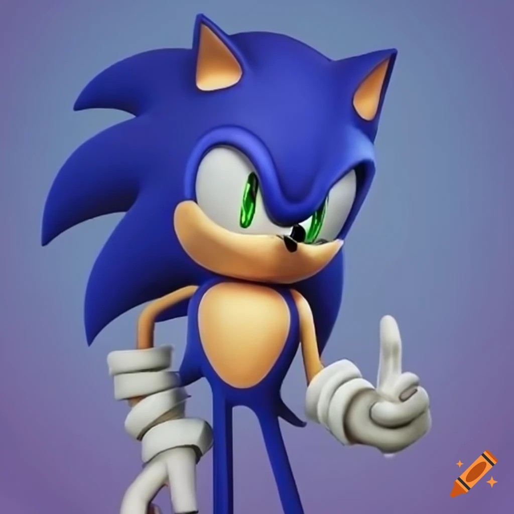Sonic 10 on Craiyon