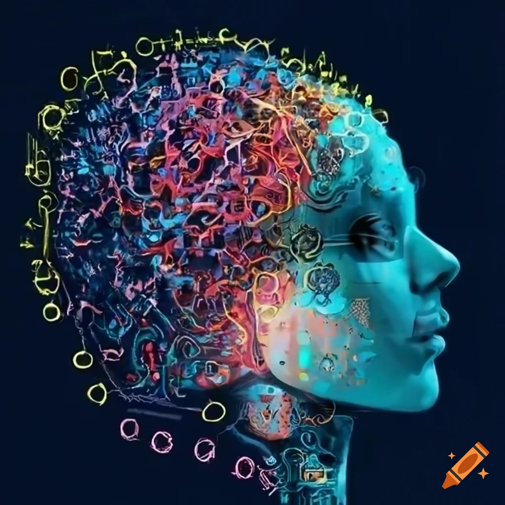 Summer school poster about Artificial Intelligence courses on Craiyon