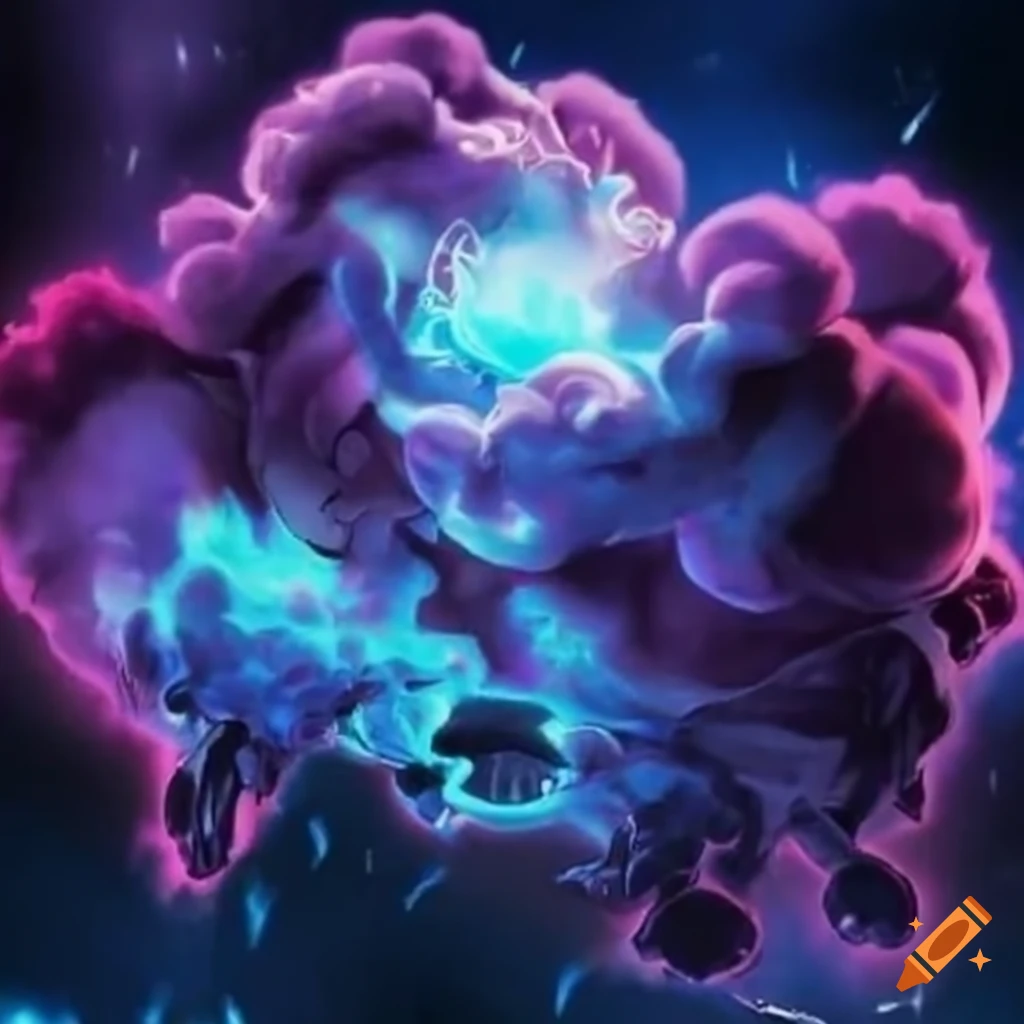 A gas cloud matter as a yugioh card on Craiyon