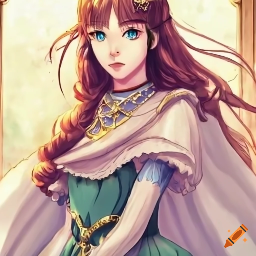 Anime princess of the middle ages