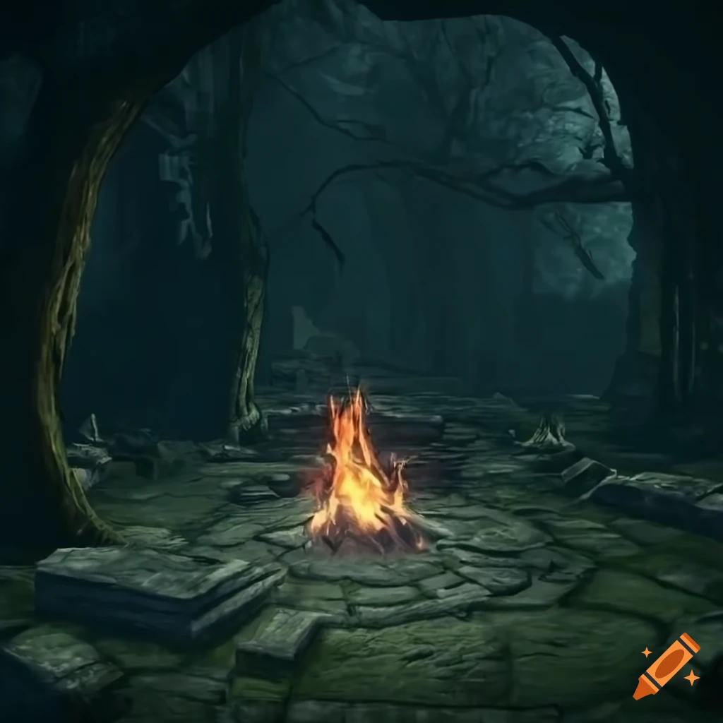 Dark Souls Bonfire Animation