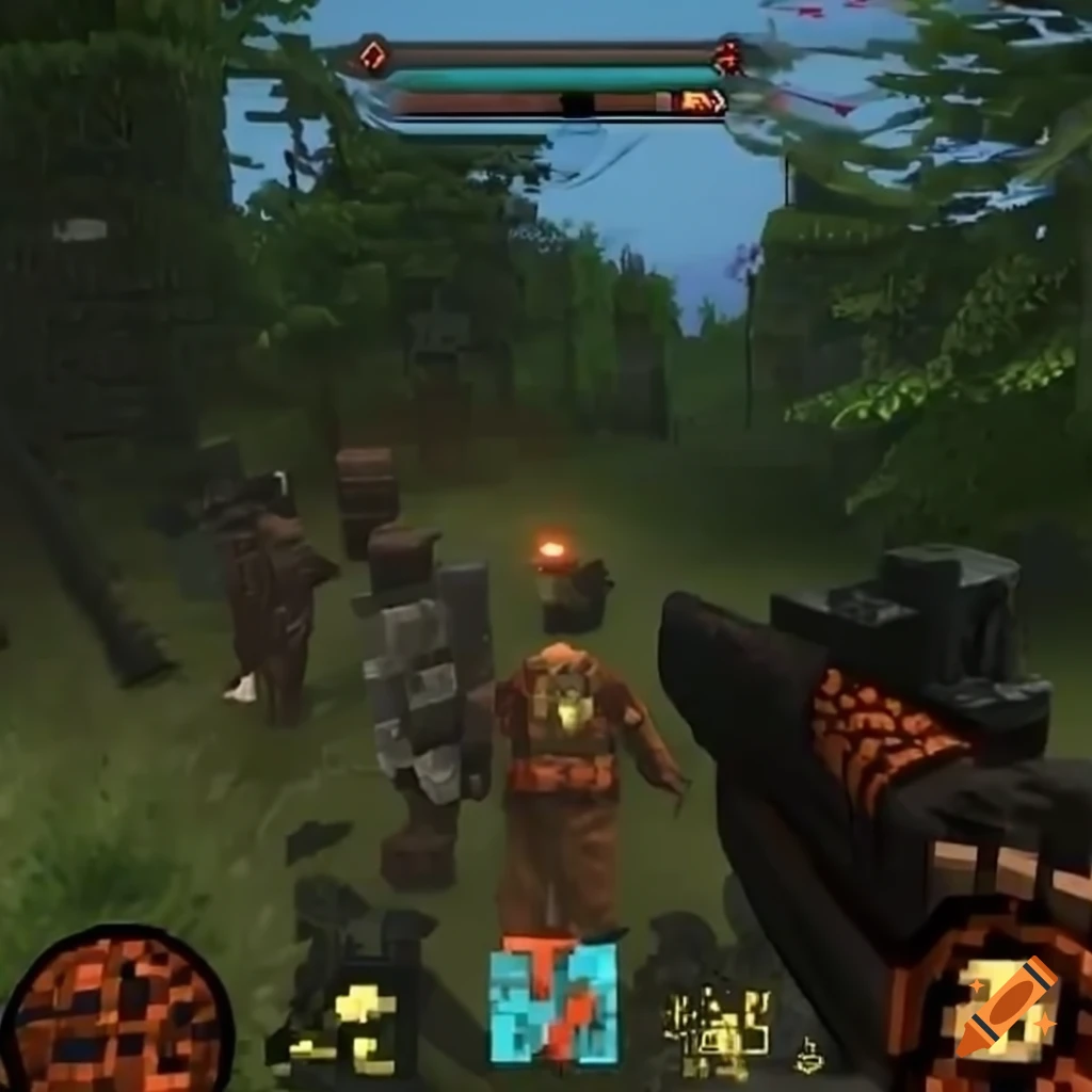 Competitive survival gameplay on Craiyon