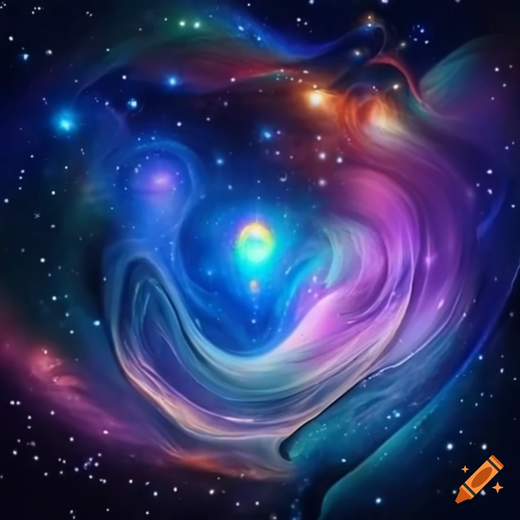 A mystical cosmic being of love and light, detailed