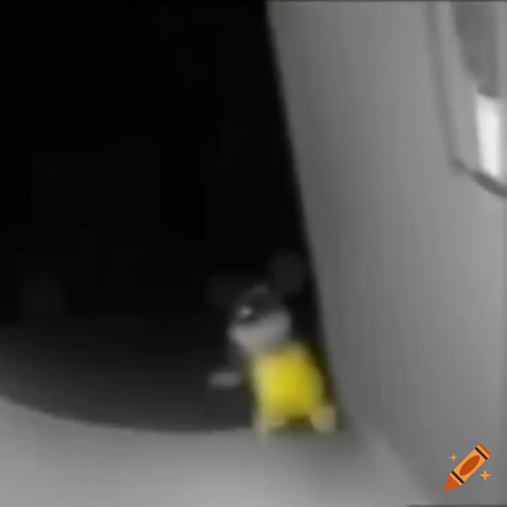 A cctv footage of mickey mouse at walmart on Craiyon