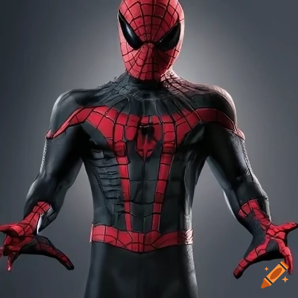 Spiderman jacked with black suit