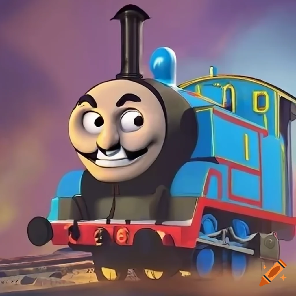 Thomas the tank engine but wario themed