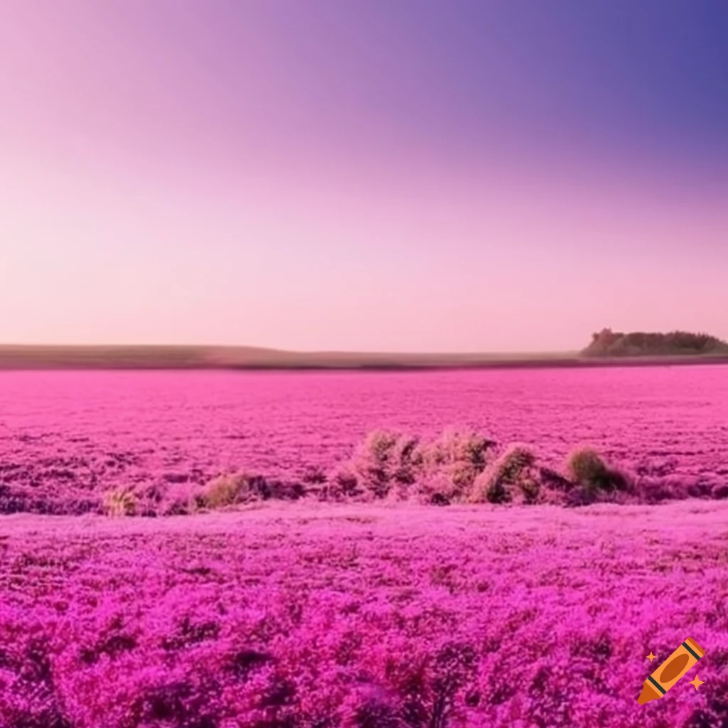 Pink field on Craiyon