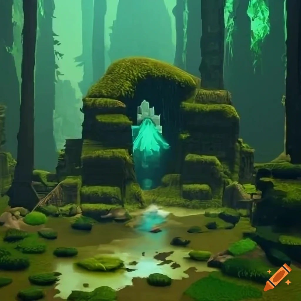 In the background between formation from above fantasy rpg game forest ...