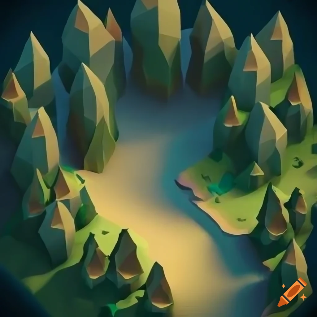 Fantasy map from above map aerial memorabilia top isometric for a ...