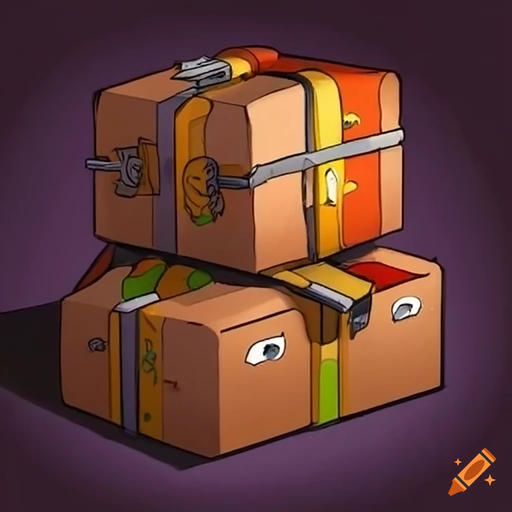 Nwrapping the heavy box from the postman