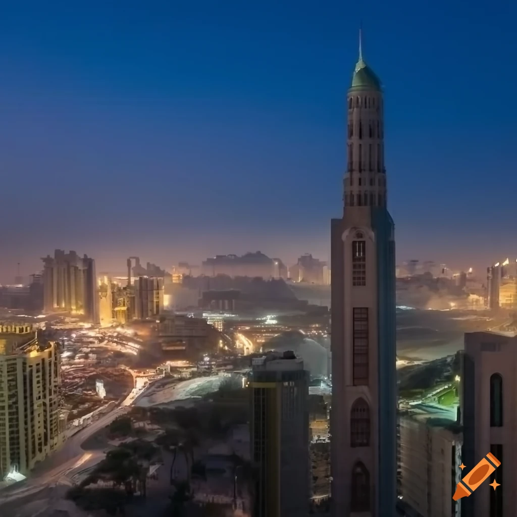 Oman with skyscrapers