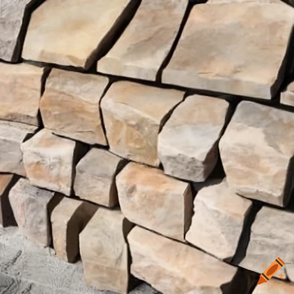 Stone blocks on Craiyon