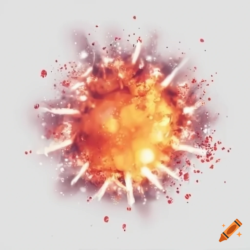 Festive explosion white background on Craiyon