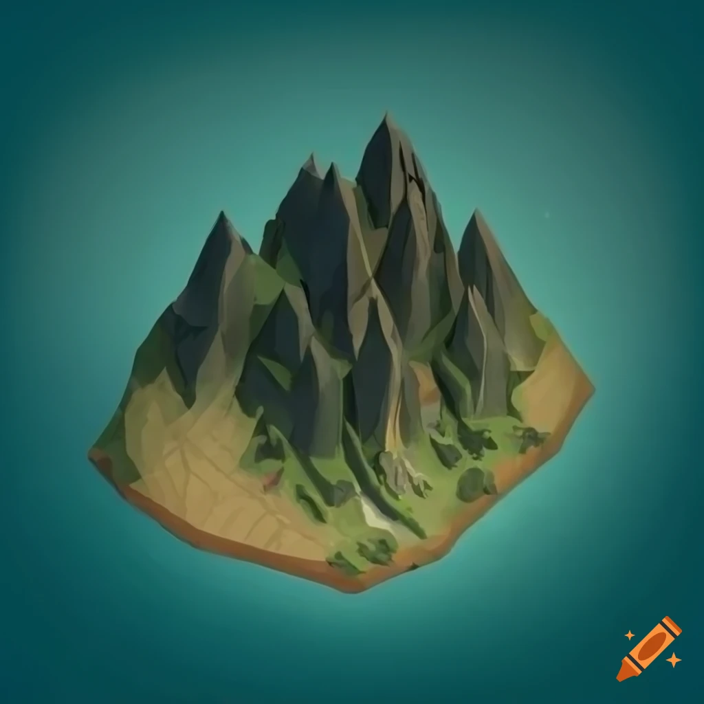 Fantasy map from above map aerial memorabilia top isometric for a ...