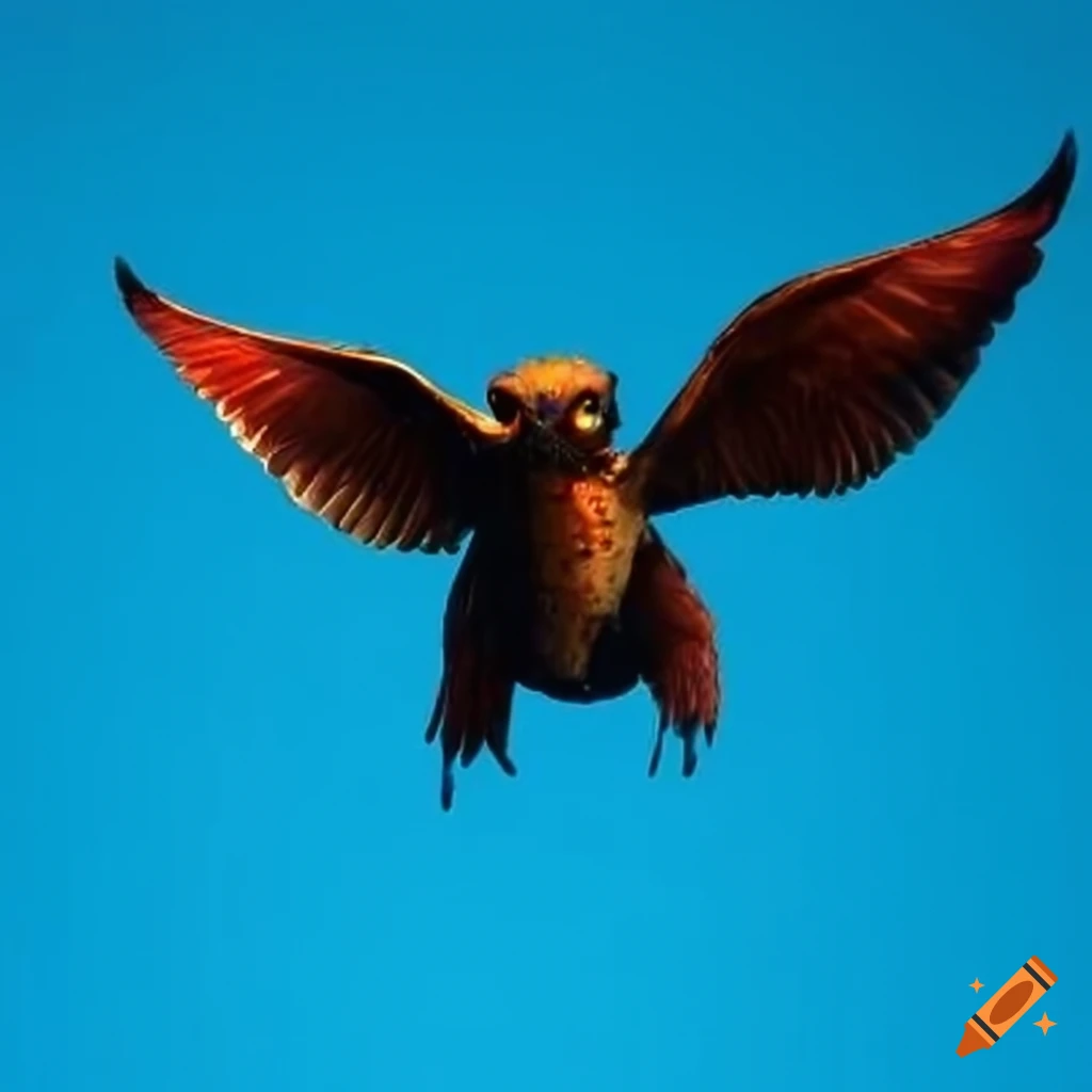 Flying creatures on Craiyon