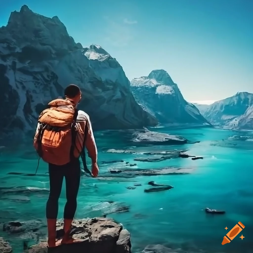 Man solo travelling in europe