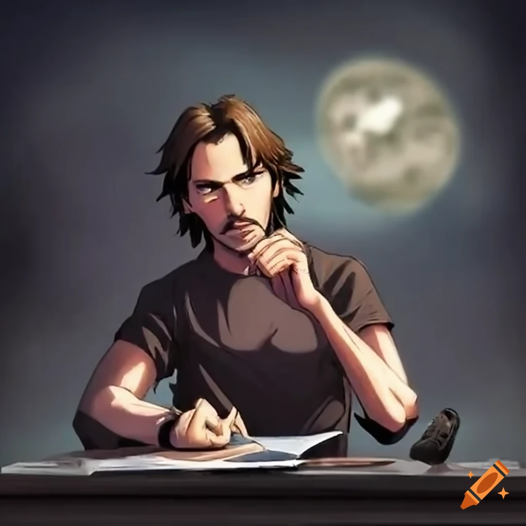 A man who looks like a cross between christian bale and keanu reeves ...